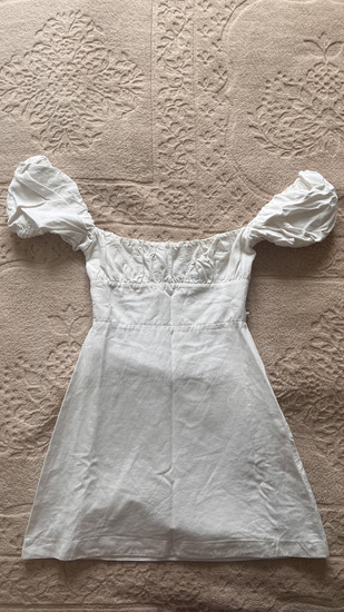 Zara bela pamucna haljinica %%1200