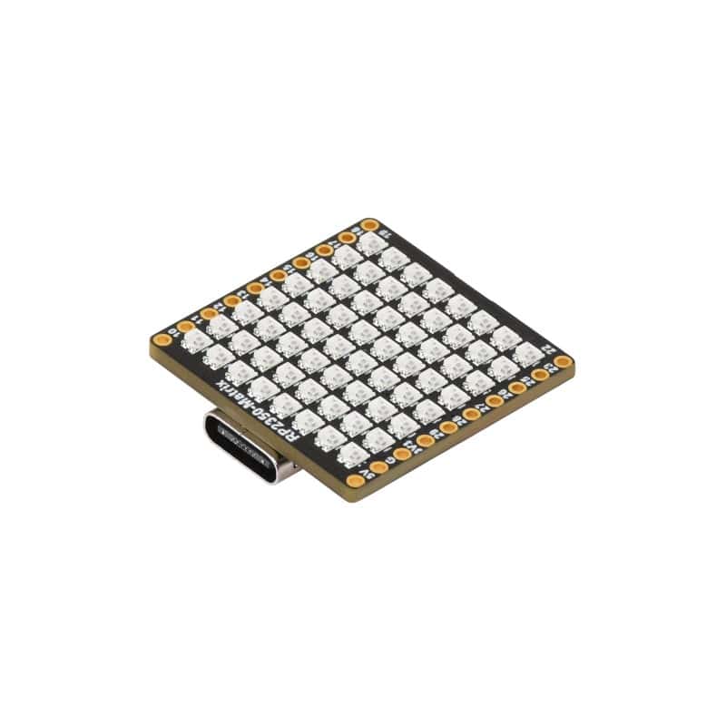 RP2350-Matrix razvojna ploča, Dual-core, 6-Axis Sensor, 8 x 8 RGB LED Matrix RGB