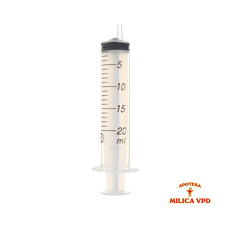 Špric 20ml trodelni plastični sterilni sa gumom TROGE