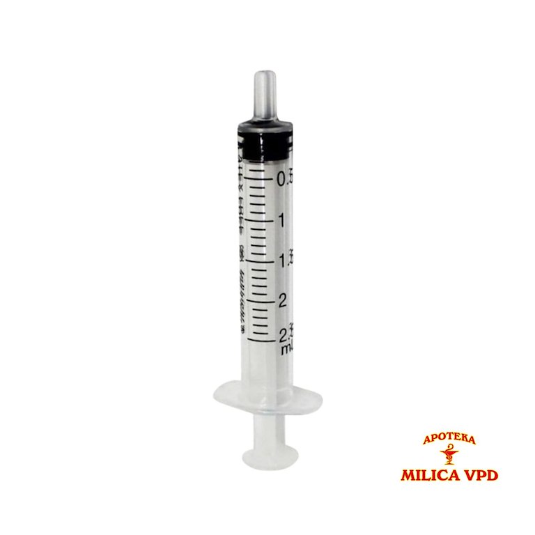 Špric 2,5-3ml trodelni plastični sterilni sa gumom TROGE