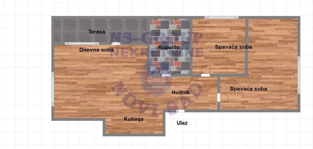 Trosoban stan na prodaju, 55m2, 114.290€