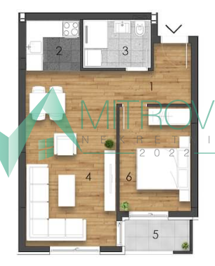 Jednoiposoban stan na prodaju, 45m2, 130.200€