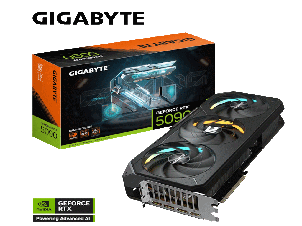 Graficka karta GIGABYTE GV-N5090GAMING OC-32GD NVD/32GB/GDDR7/512 bit/crna