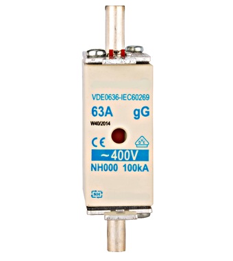 Nožasti osigurač NV, In=35A, veličina 00/000, Un=400V AC