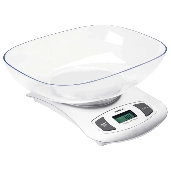 Kuhinjska vaga Sencor sa posudom SKS 4001WH do 5 kg