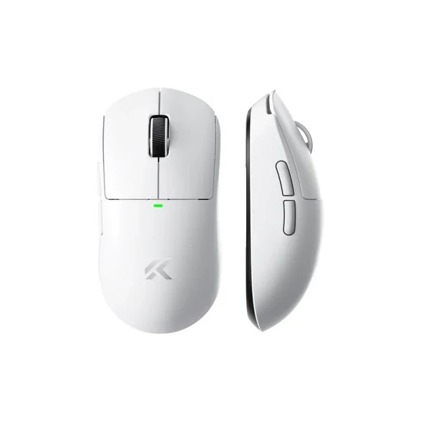 Bežični gaming miš MCHOSE A5 V3 Ultra White PAW3395 8KHz pooling Omron Mechanical
