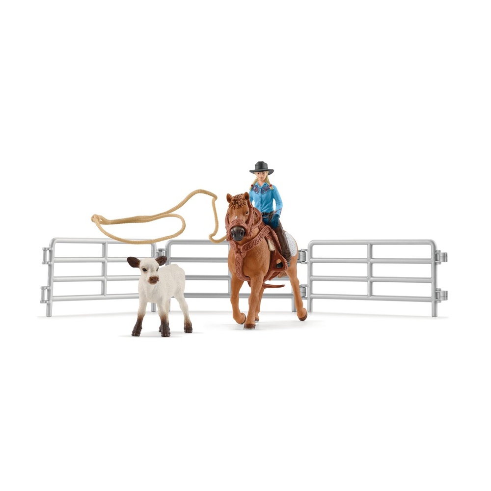 Schleich – Rodeo devojka sa lasom
