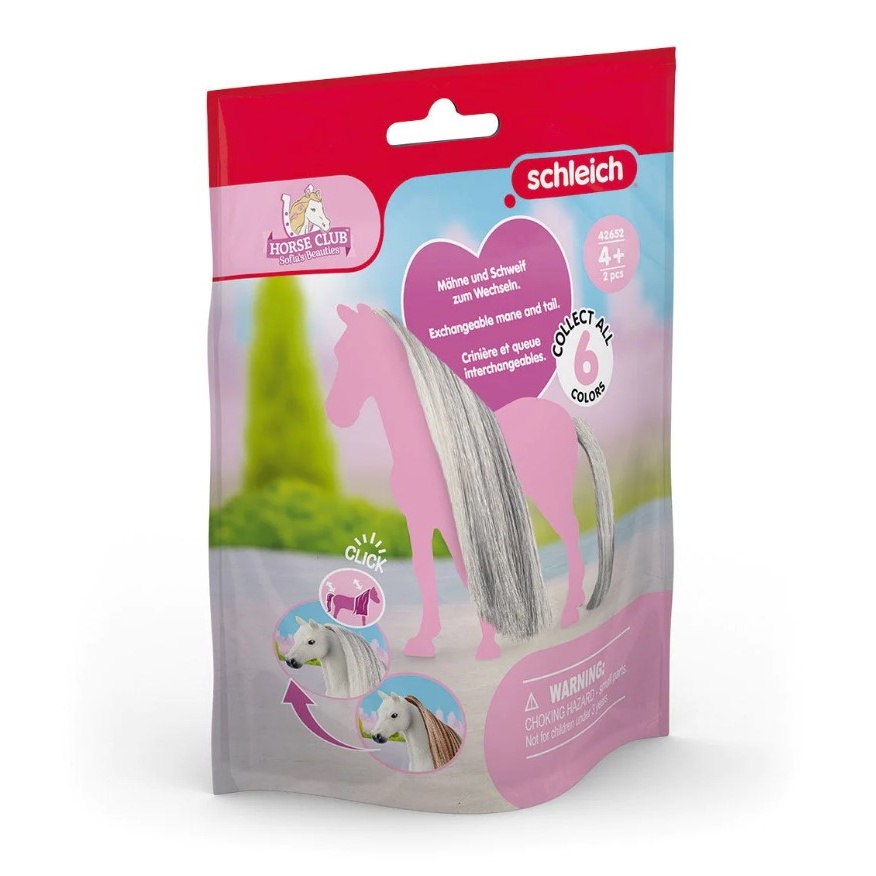 Schleich – Dodatak za konje -siva griva