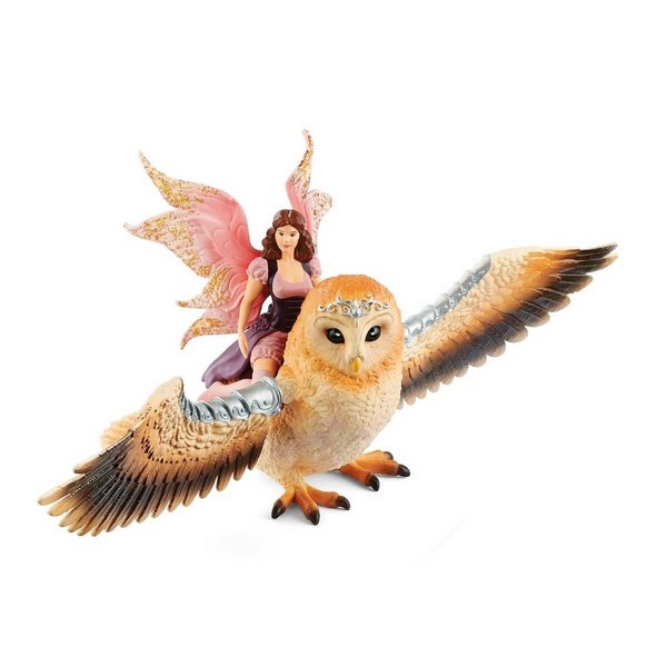 Schleich – Elf na magicnoj sovi od glitera