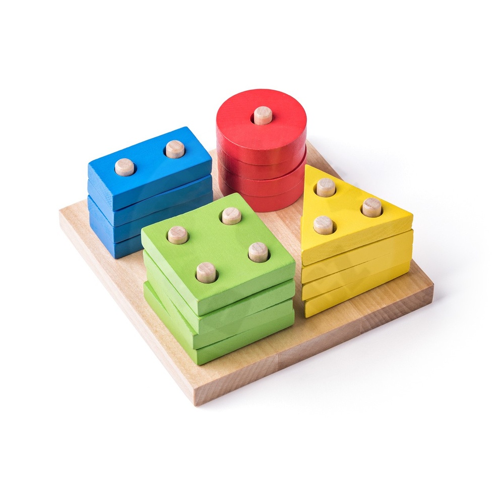 Woody – Puzzle osnovni oblici na dasci