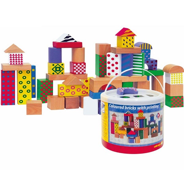 Woody – Drvene kocke , 50 komada