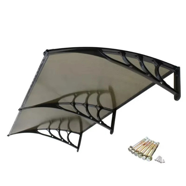 Nadstrešnica Aluminijumska 240x120cm Crna Bronza 5mm ( 1949 )