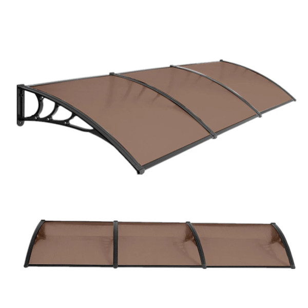 Nadstrešnica Aluminijumska 300x120cm Crna Bronza 5mm ( 1951 )