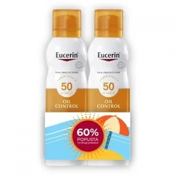 Eucerin Box Sun Dray Touch Sprej spf50+ 2x 200ml