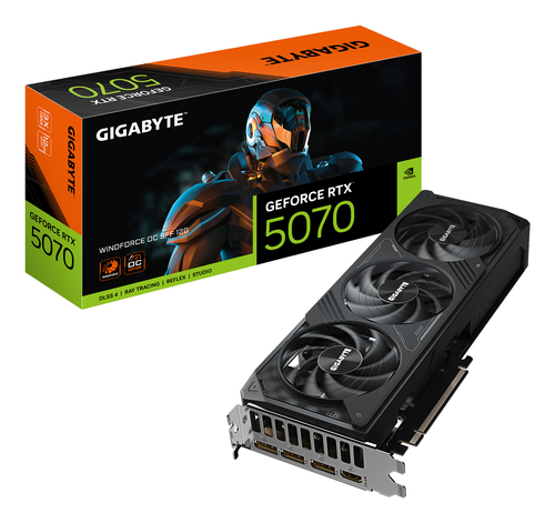 Graficka karta Gigabyte GeForce RTX 5070 Windforce OC GDDR7 12GB 192bit 3xDP/HDMI