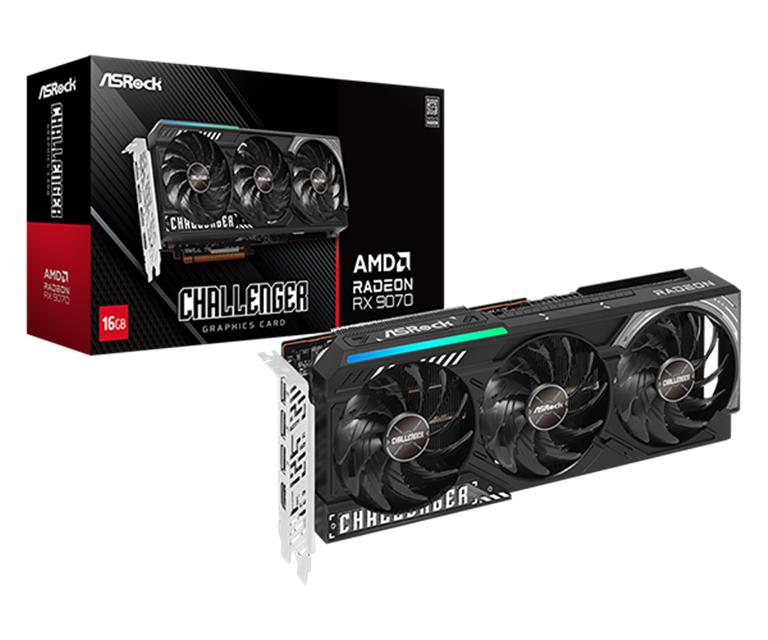 SVGA Asrock Radeon RX 9070 Chalanger 16GB, RX9070 CL 16G