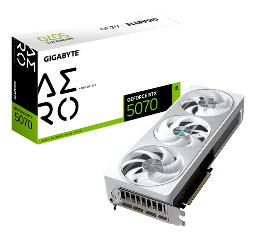 Graficka karta Gigabyte GeForce RTX 5070 Aero OC GDDR7 12GB 192bit 3xDP/HDMI