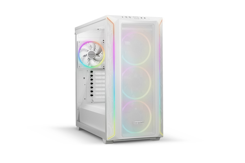 SHADOW BASE 800 FX White, MB compatibility: E-ATX / ATX / M-ATX / Mini-ITX, ARGB illumination, Four pre-installed be quiet! Light Wings 3 140mm PWM fans, including space for water cooling radiator...