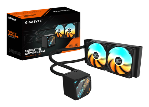 GAMING 240 all-in-one liquid cooler, DIY-friendly EZ-Chain fans with slide-lock and DAISY-CHAIN