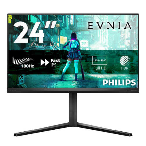 Monitor PHILIPS EVNIA 24M2N3200A/00 23,8"/IPS/1920x1080/180Hz/1ms GtG/HDMIx2,DP/Gsync,freesync/Pivot