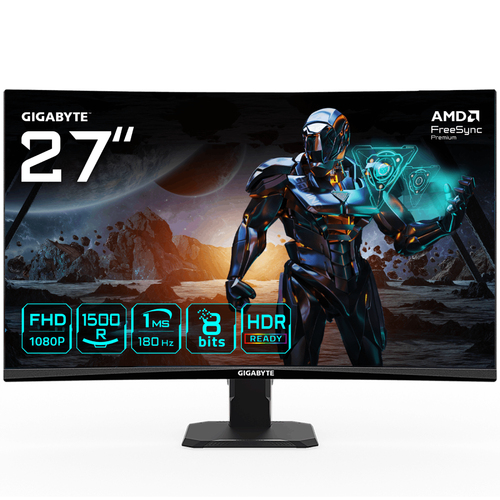 27 inča GS27FC FHD 1920x1080 180 Hz FreeSync Premium zakrivljeni gaming monitor