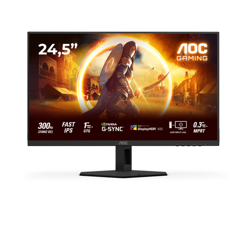 Monitor AOC 25G4SRE 24,5"/IPS/1920x1080/310Hz/0,3ms MPRT/HDMIx2,DP/Gsync/zvucnici/crna