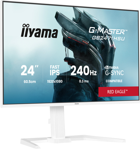 Monitor 24" Iiyama GB2471HSU-W1 IPS 1920x1080/240Hz/0.4ms/HDMI/DP/USB-C