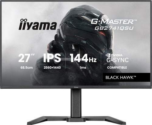 Monitor 27" Iiyama GB2741QSU-B1 IPS 2560x1440/144Hz/1ms/HDMI/DP/USB