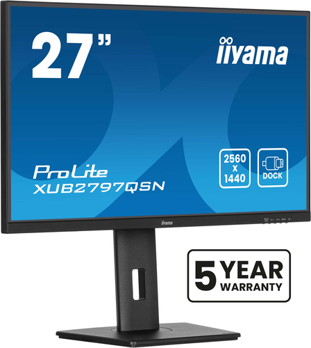 Monitor 27" Iiyama XUB2797QSN-B2 IPS 2560x1440/100Hz/1ms/HDMI/DP/USB/zvučnici
