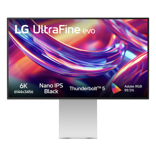 31.5” UltraFine 6K Nano IPS Black 6144 x 3456@60Hz,16:9,2000:1,450 cd/m²,5ms,178º/178º,HDR 10,2PBP ,2 Thunderbolt 5,DP 2.1 x1,HDMI,2 USB-C Down,USB-C Up,USB Upstream/2 USB Downstream Port 3.2,5Wx2...
