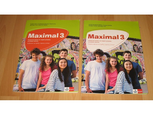 7. MAXIMAL 3 KLET UDZBENIK + RADNA SVESKA + 2 CD-a