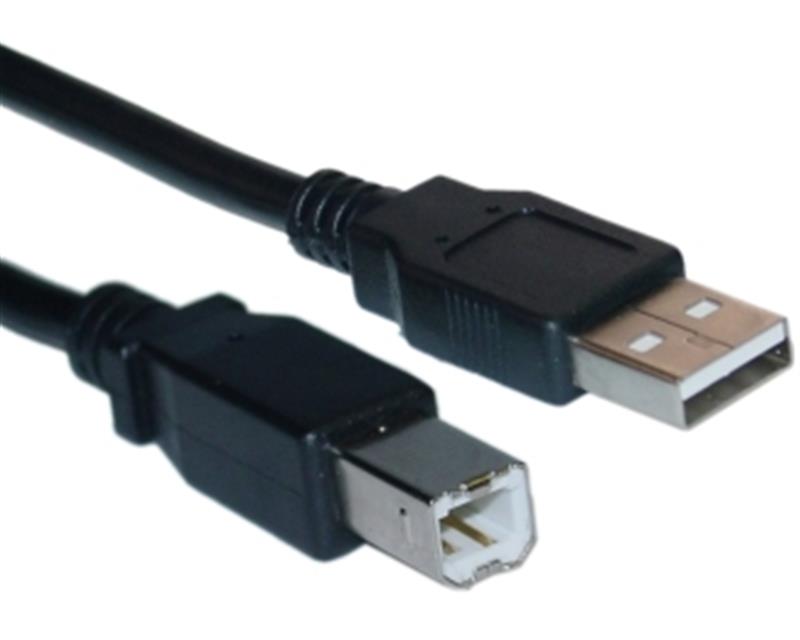 Kabl USB A - USB B M/M 1.8m crni
