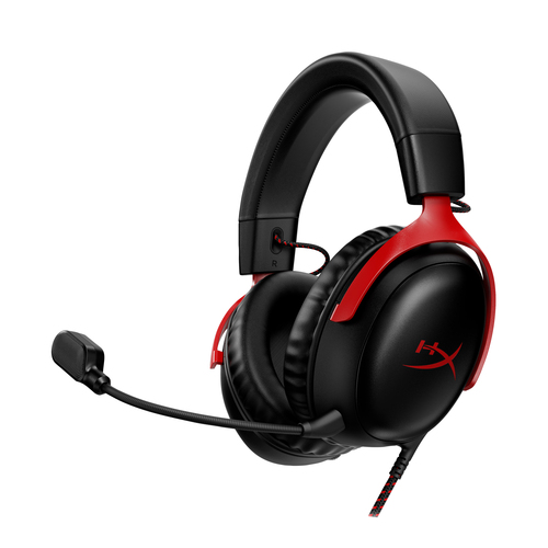 Slušalice sa mikrofonom HyperX Cloud III, crno crvene