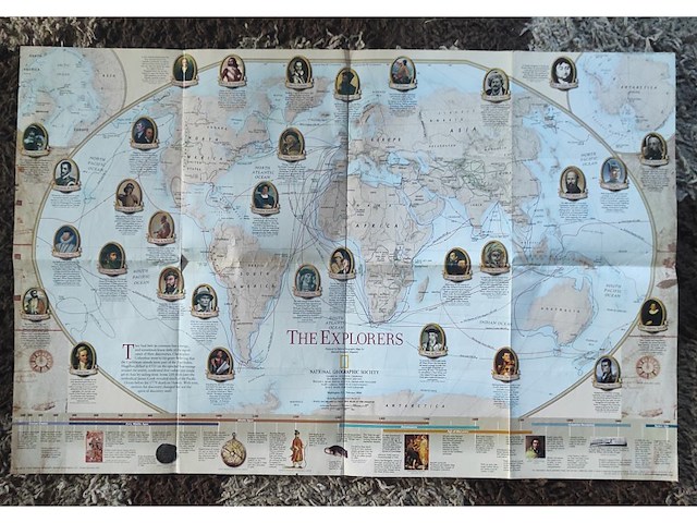 The Explorers, mapa  52x80 cm