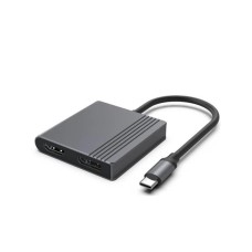 GEMBIRD A-CM-HDMIFDPF-01, Gembird USB C-type muski na HDMI + DisplayPort zenski adapter