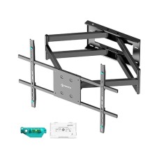 ONKRON Full Motion TV Wall Mount for 42'' to 110-inch Screens up to 100 kg, Black