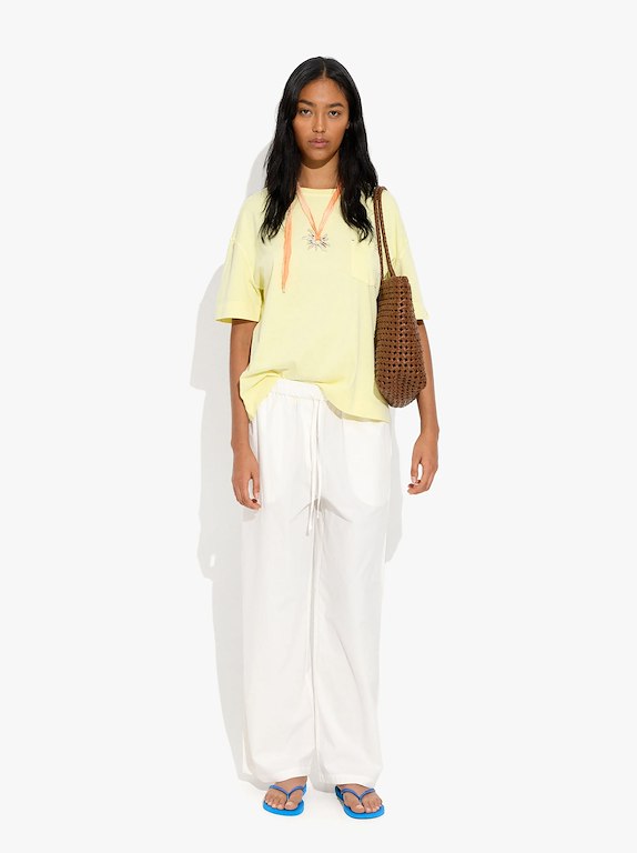 PLAIN COTTON T-SHIRT WITH POCKET