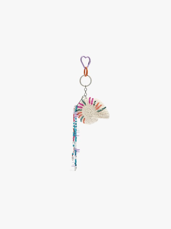 KEYCHAIN CHARM SNAIL SPIRAL WITH CROCHET