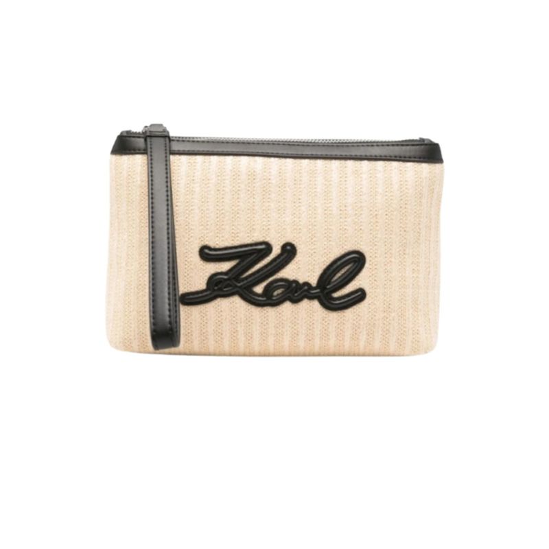 Ženski neseser Karl Lagerfeld k/signature raffia pouch