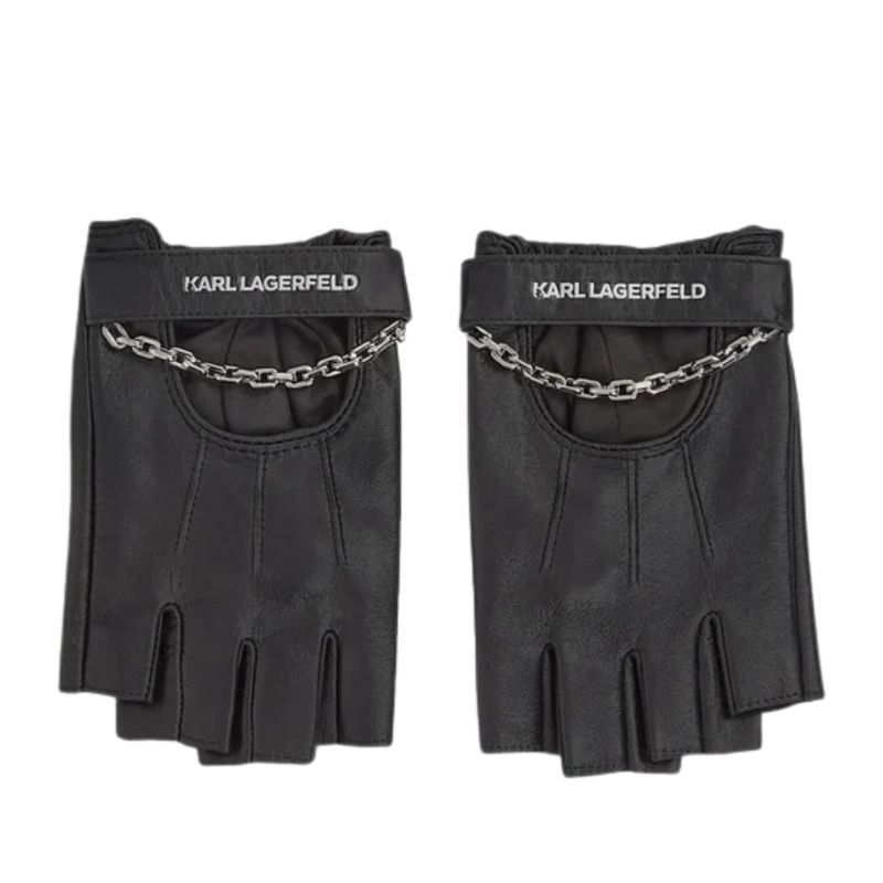 Ženske rukavice Karl Lagerfeld k/essential chain fl gloves