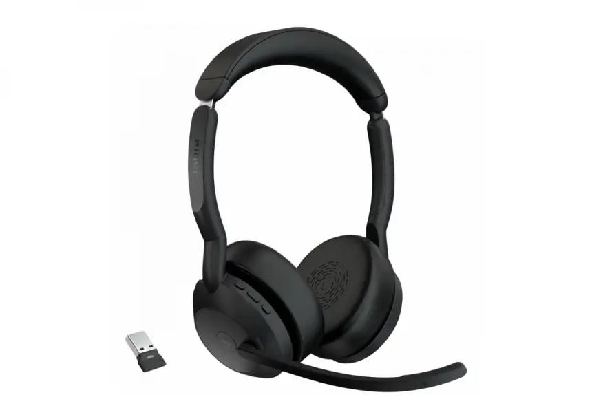 JABRA Slušalice Evolve 2 55, Link380a MS Stereo, Crne