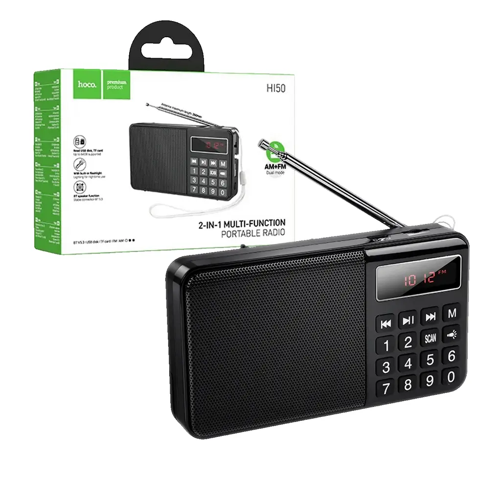 Hoco Radio prijemnik HI50, AM, FM, MP3, Bluetooth