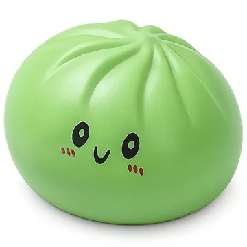 KAWAII DUMPLING SQUISHY STRESS RELIEF TOY - GREEN