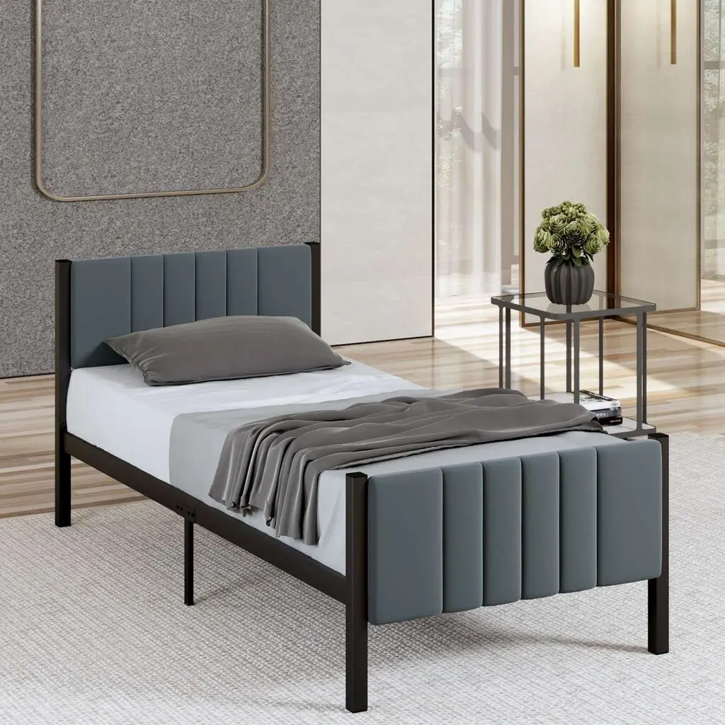 Hanah Home Ram za krevet Lotus, 90x200 cm,Antracit
