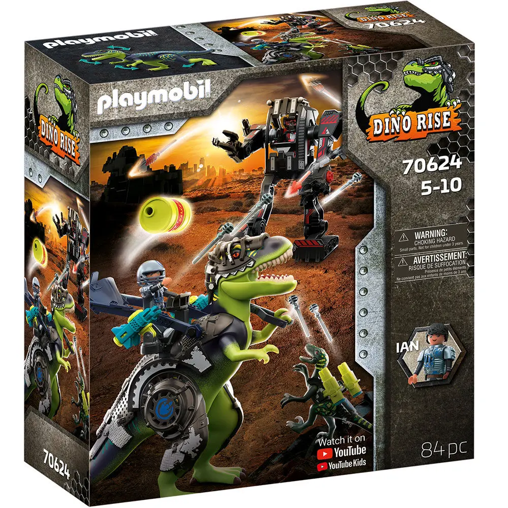 Playmobil Dino Rise T-Rex: Borba divova, 84 delova