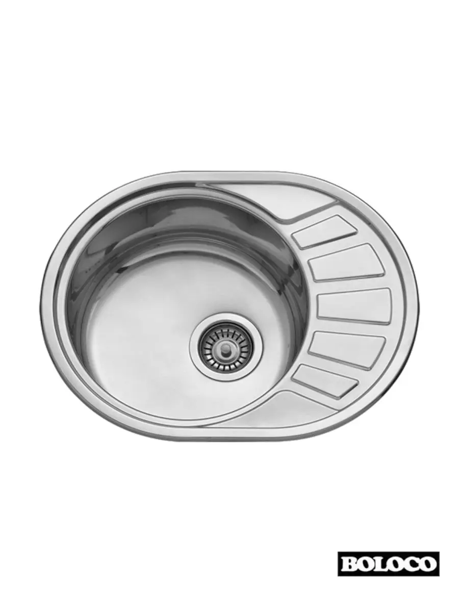 Boloco Ugradna sudopera BL 904, o90, 58x45cm, Hrom