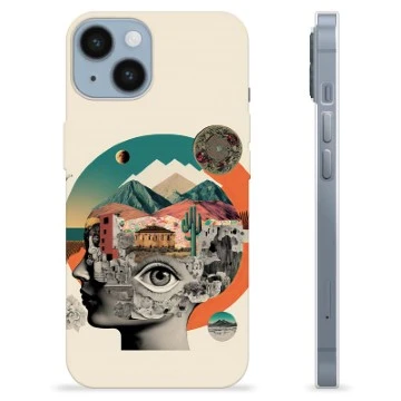 IPHONE 14 TPU MASKA - APSTRAKTNI KOLAŽ