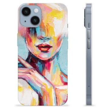 IPHONE 14 TPU MASKA - APSTRAKTNI PORTRET