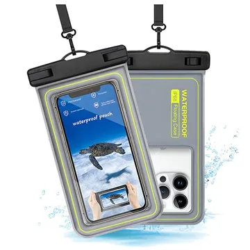IP68 WATERPROOF FLOATING CASE FOR SWIMMING, DIVING AND SURFING - GREY