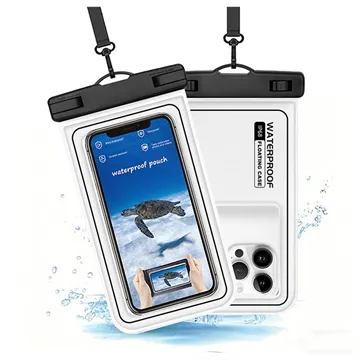 IP68 WATERPROOF FLOATING CASE FOR SWIMMING, DIVING AND SURFING - WHITE